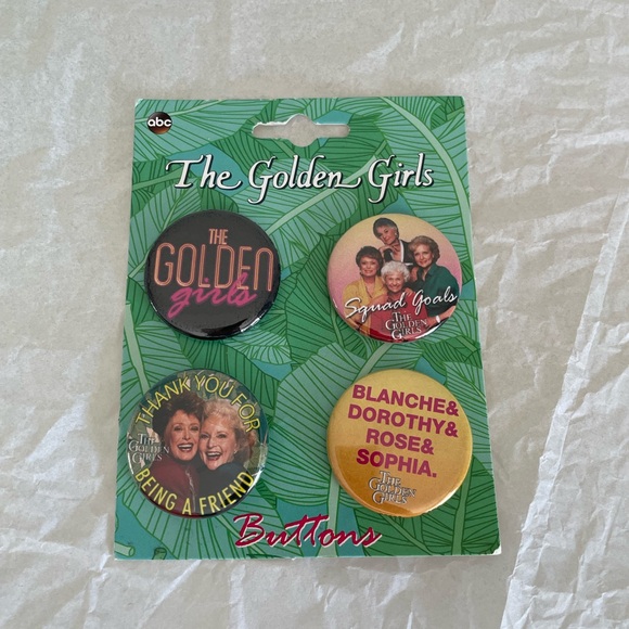 Accessories | The Golden Girls Tv Series Images Round Button Set Of 4 ...